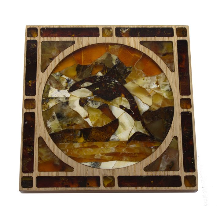 Natural amber mosaic, hand made - FJ Amber - Crafts & Other Art ...