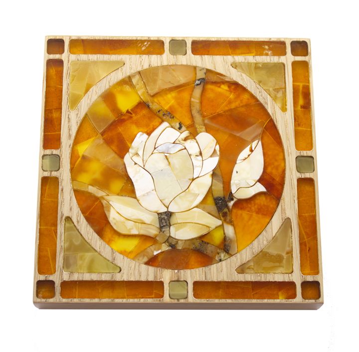 Natural amber mosaic, hand made. - FJ Amber - Crafts & Other Art ...