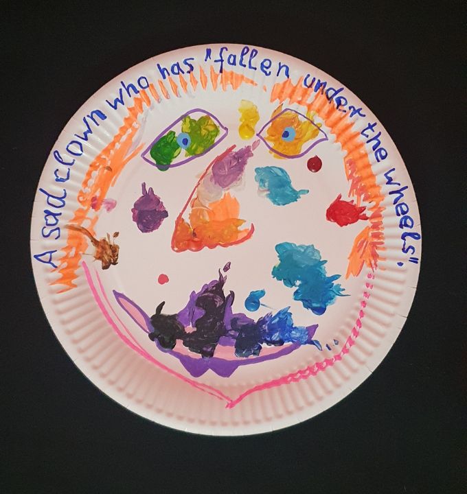 Sad Clown - Argh_One & Gina_Paul - Paintings & Prints, Abstract ...