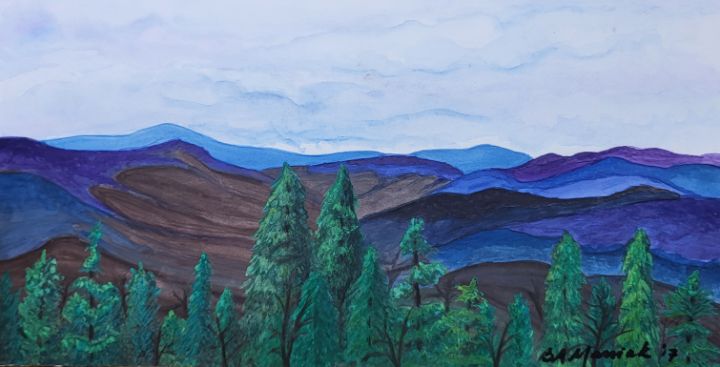 Blue Ridge Mountains 2017 - bamaniakdesign - Paintings & Prints ...