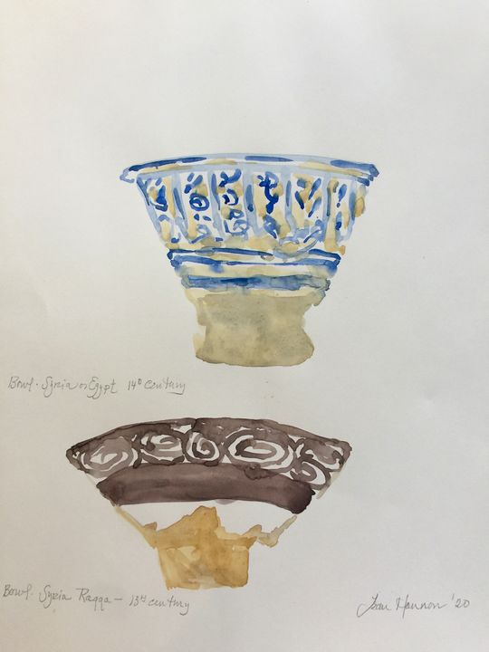 Two Bowls, 14th & 13th c. - Jean Hannon - Paintings & Prints, Ethnic ...
