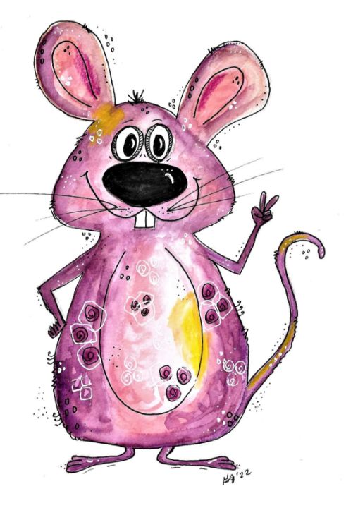 Purple Mouse - gsjeffcoat - Paintings & Prints, Childrens Art, Other ...