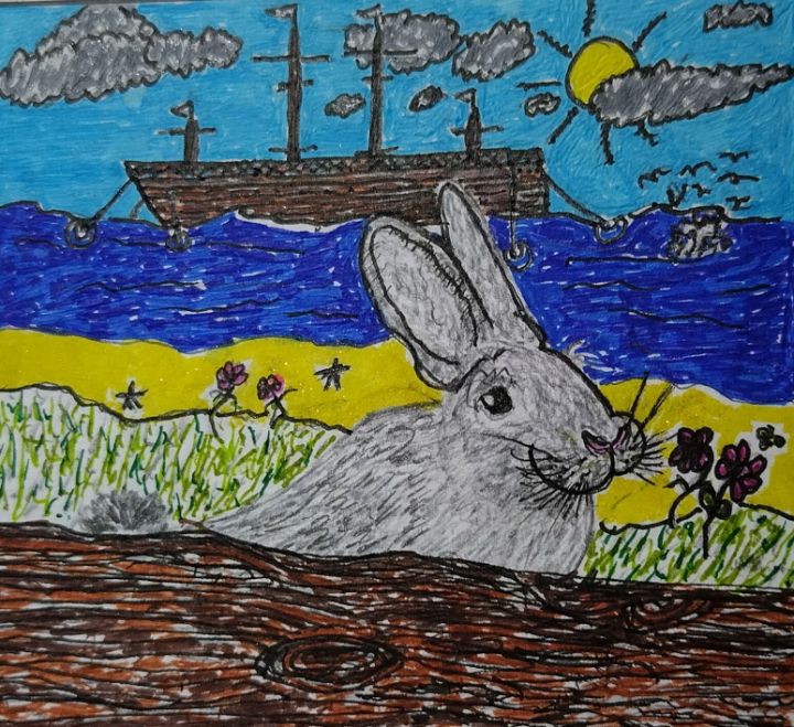 Bunny - Golden Touch - Drawings & Illustration, Animals, Birds, & Fish ...