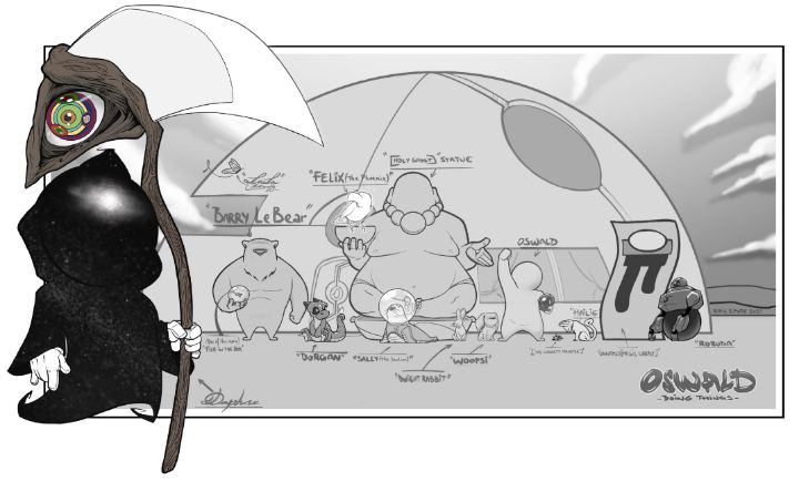 Oswald Poses For A Picture - ERIC EPOTE ART - Drawings & Illustration ...