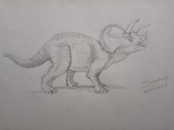 Triceratop - Science Project - 6B - Sandeep's gallery - Drawings ...