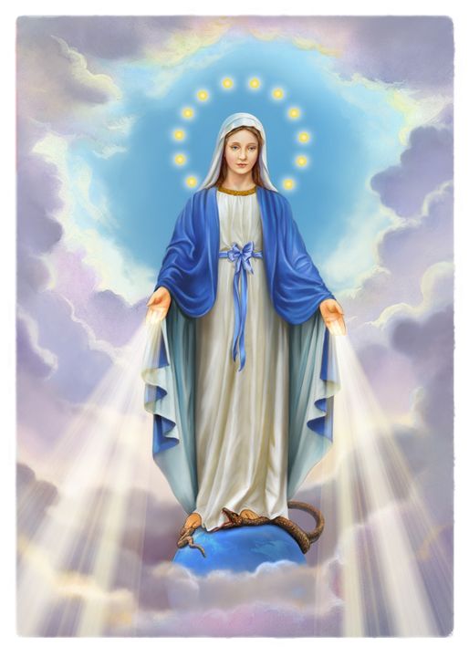 Blessed Mary - ArtHouseDesign - Paintings & Prints, Religion ...