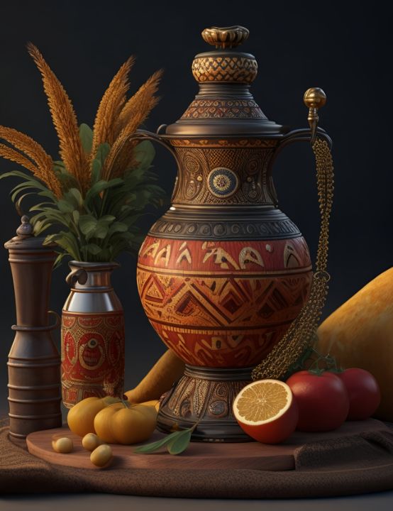 African Still Life - Bob Wilden Art - Digital Art & AI, Ethnic ...