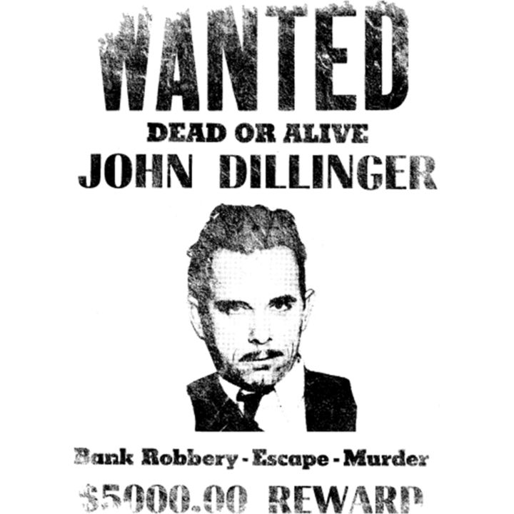 Wanted Poster John Dillinger, distre - RekaStore - Digital Art & AI ...