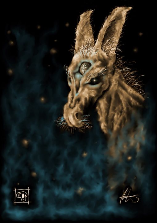 The Doroo dread, gold edition. - Krakhead original art - Digital Art ...