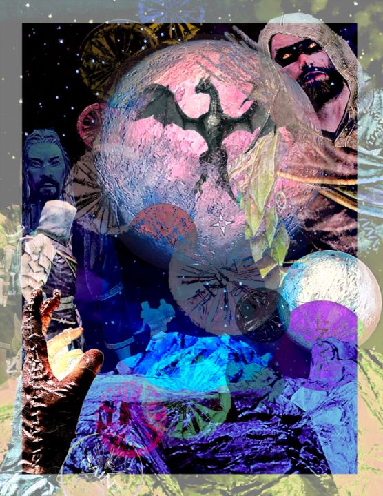 Skyrim Digital Collage - Kathryn Evans - Digital Art & AI, Fantasy ...