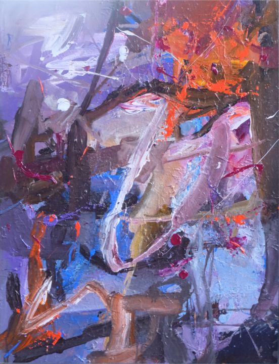 HAPPY #02 - Kowe Rumah Rupa - Paintings & Prints, Abstract, Movement ...