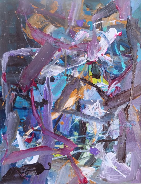 HAPPY #09 - Kowe Rumah Rupa - Paintings & Prints, Abstract, Movement ...