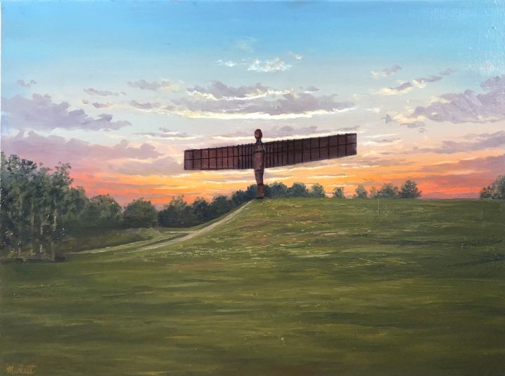 Angel Of The North - Jamie Birkett - Paintings & Prints, Buildings ...