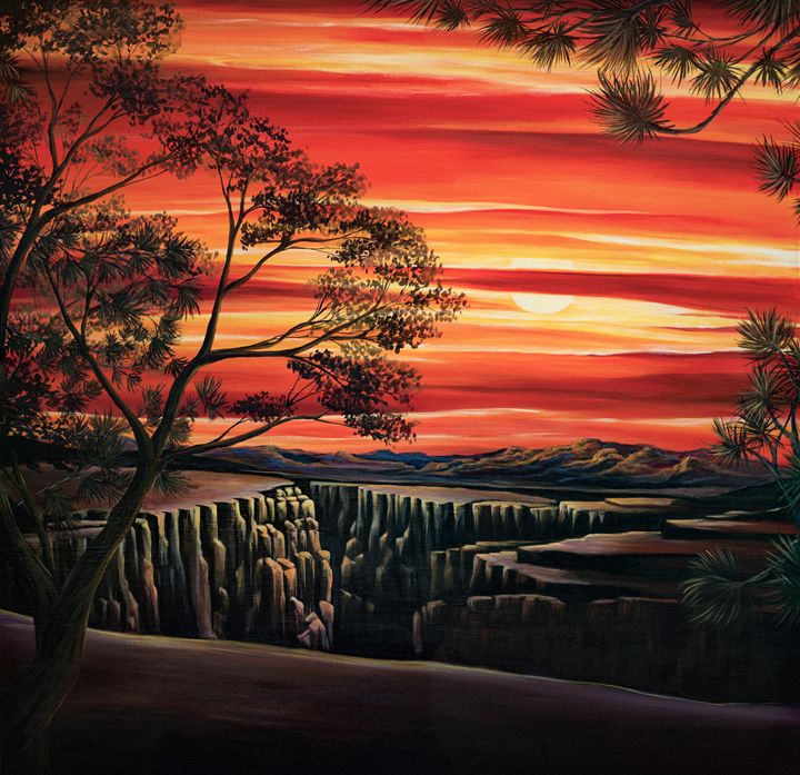 Canyonlands sunset - Rachel McClure - Paintings & Prints, Landscapes ...