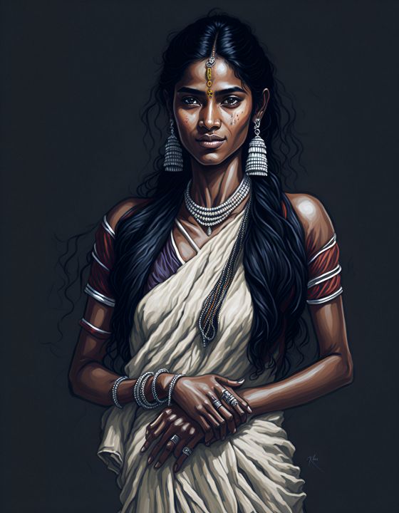 Extra fingered Indian woman - raudhran - Digital Art & AI, People ...
