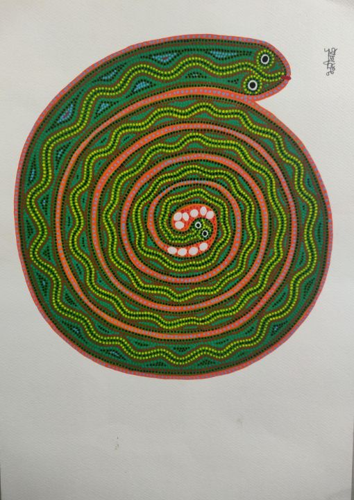 The Mother Snake and Her EggsIn this - rooftop - Paintings & Prints ...