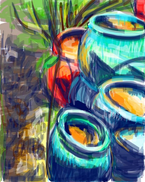 Pottery - Susan Hess - Paintings & Prints, Still Life, Vases & Urns ...