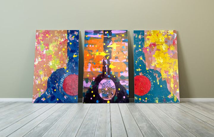 Droplets of hope Series 1 to 3 - Samuel Ismail Art - Paintings & Prints ...