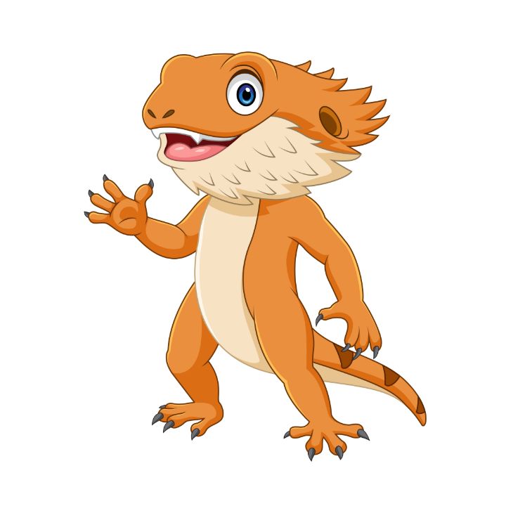 Cartoon cute bearded dragon - REYYARTS - Drawings & Illustration ...