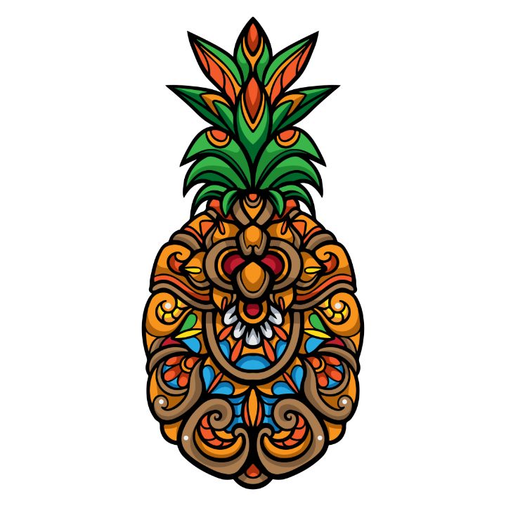Pineapple fruit mandala arts - REYYARTS - Drawings & Illustration, Food ...