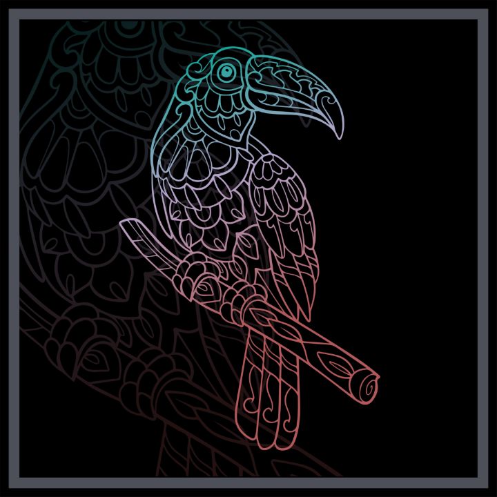 Colorful Toucan bird mandala - REYYARTS - Drawings & Illustration ...