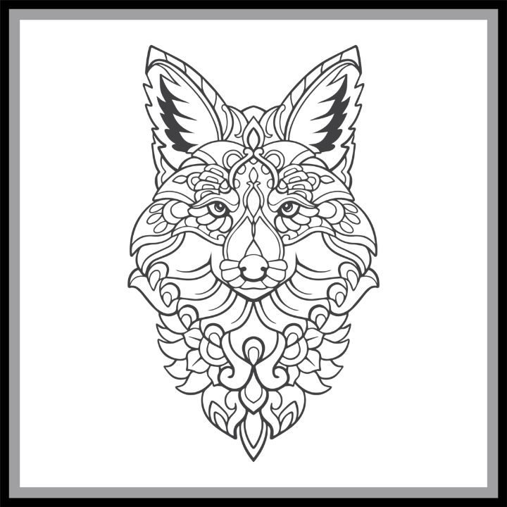 Fox head mandala arts - REYYARTS - Drawings & Illustration, Animals ...