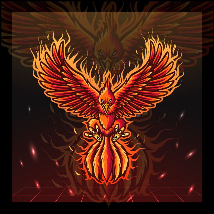 Phoenix bird mascot esport logo - REYYARTS - Drawings & Illustration ...