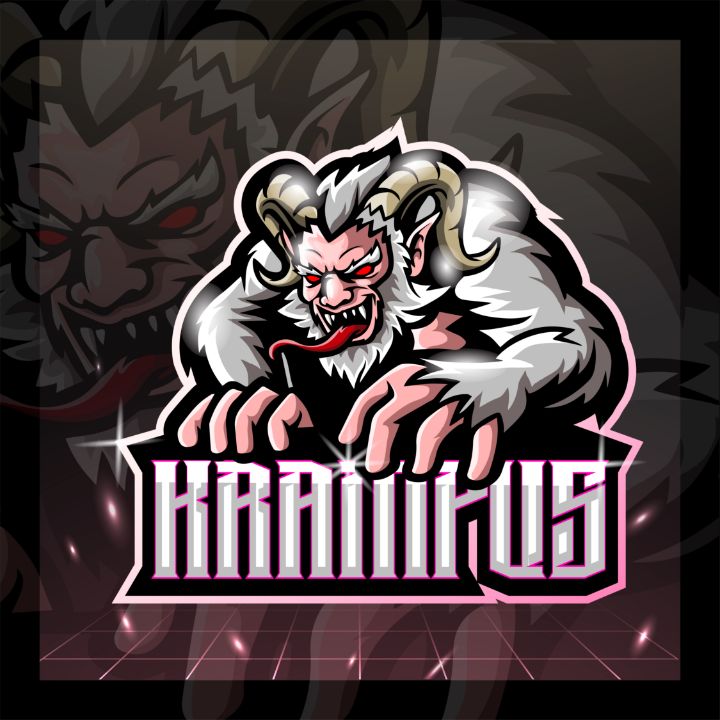 Krampus mascot esport logo design. - REYYARTS - Drawings & Illustration ...