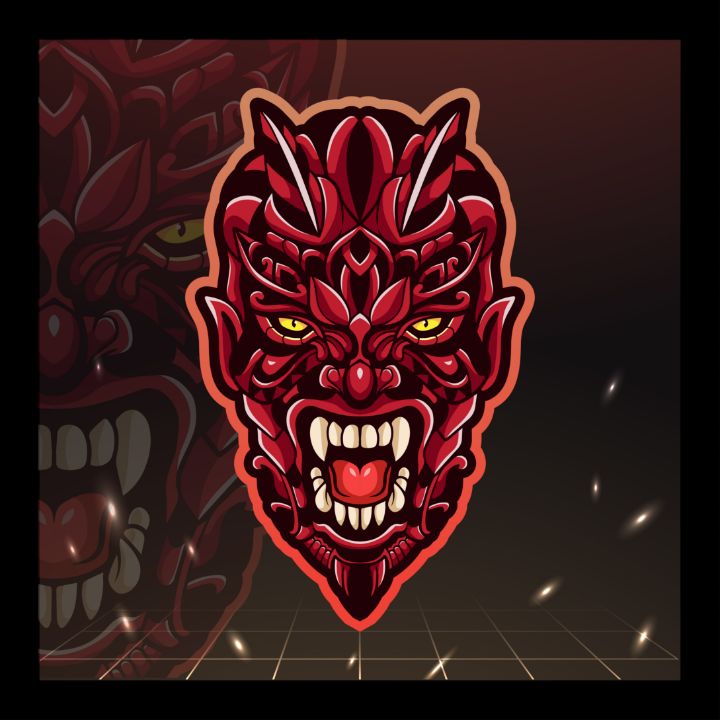 Red devil skull esport logo - REYYARTS - Drawings & Illustration ...