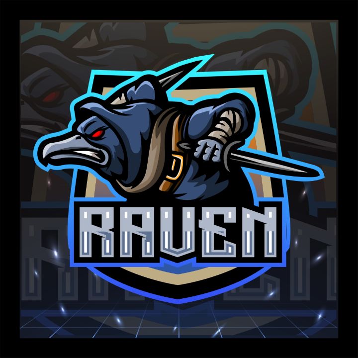 Raven mascot esport logo design. - REYYARTS - Drawings & Illustration ...