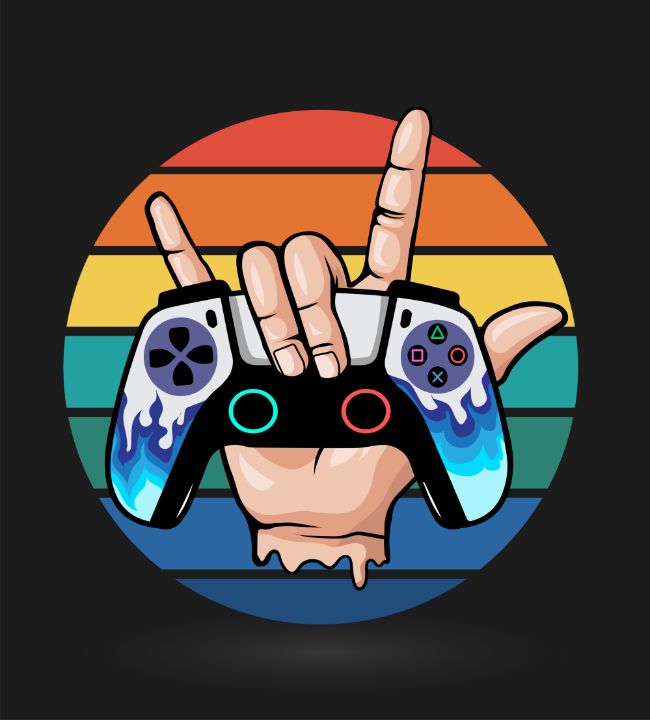 good gamer hand mascot artwork - REYYARTS - Drawings & Illustration ...