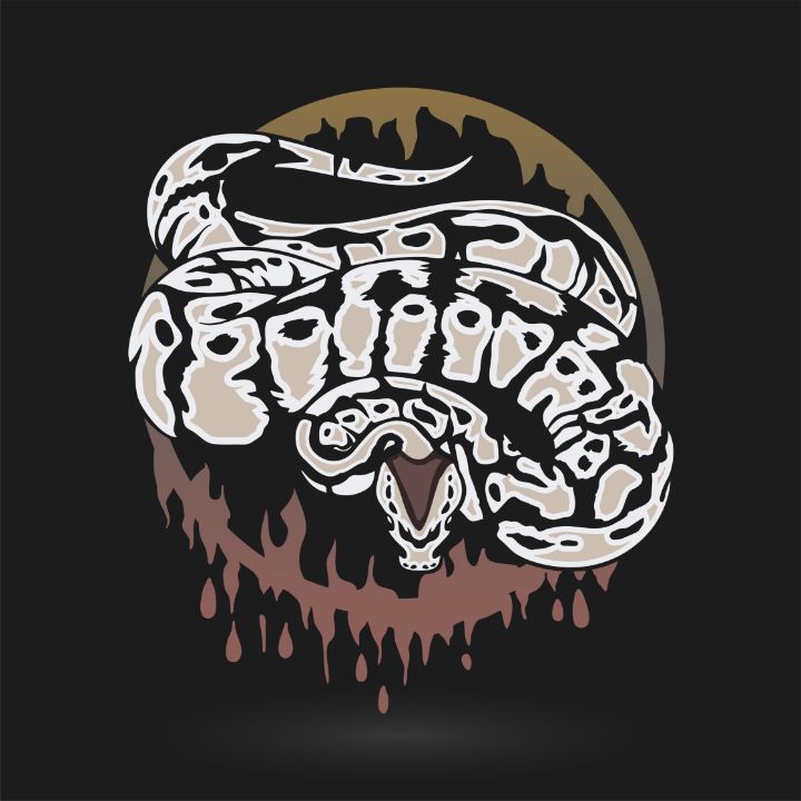 Ball python mascot artwork design - REYYARTS - Drawings & Illustration ...