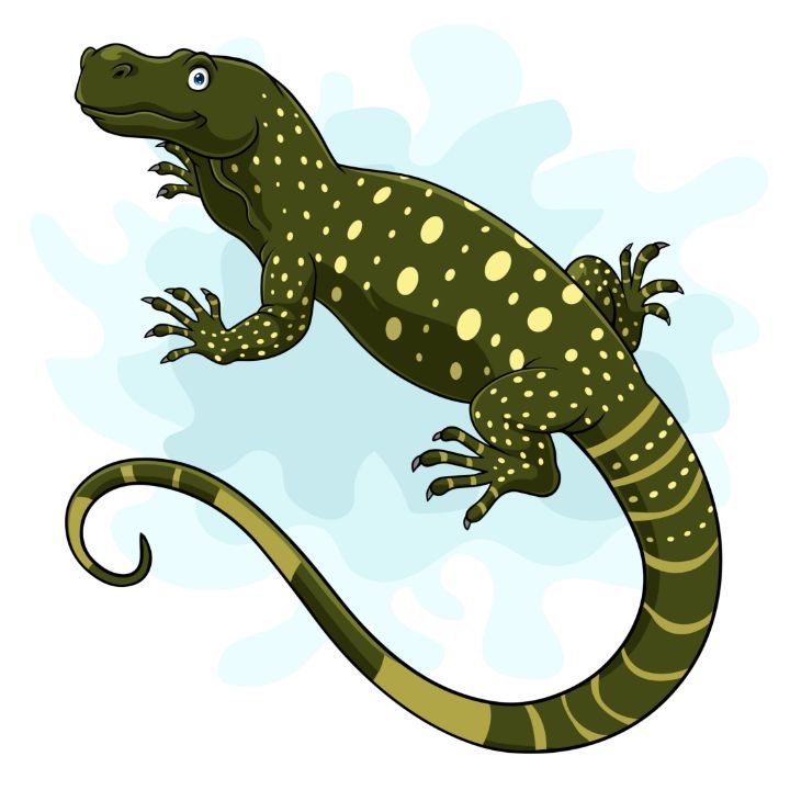Cartoon Varanus Salvadori - REYYARTS - Drawings & Illustration, Animals ...