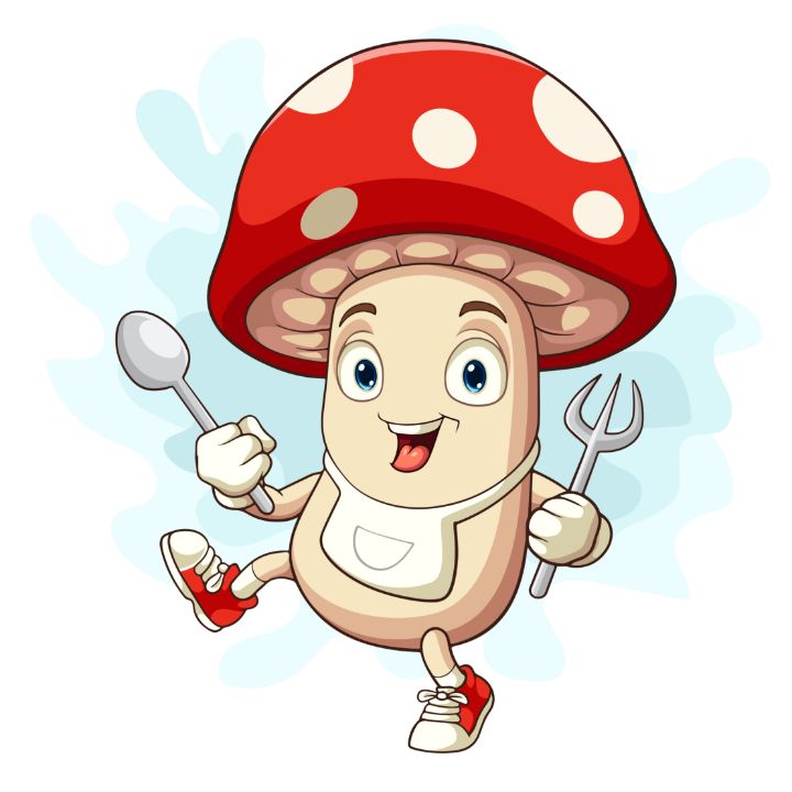 Cartoon mushroom chef - REYYARTS - Drawings & Illustration, Food ...