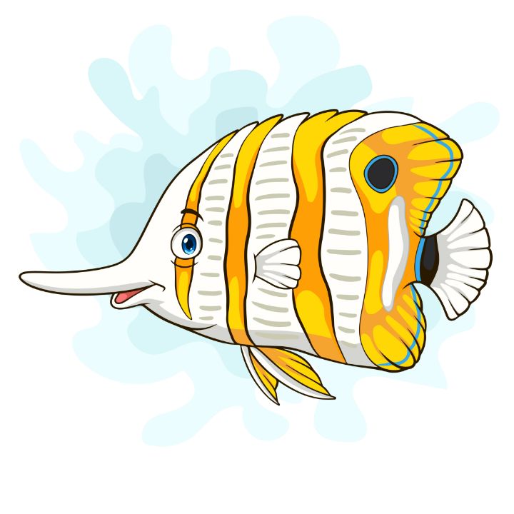 Cartoon copper banded butterfly fish - REYYARTS - Drawings ...