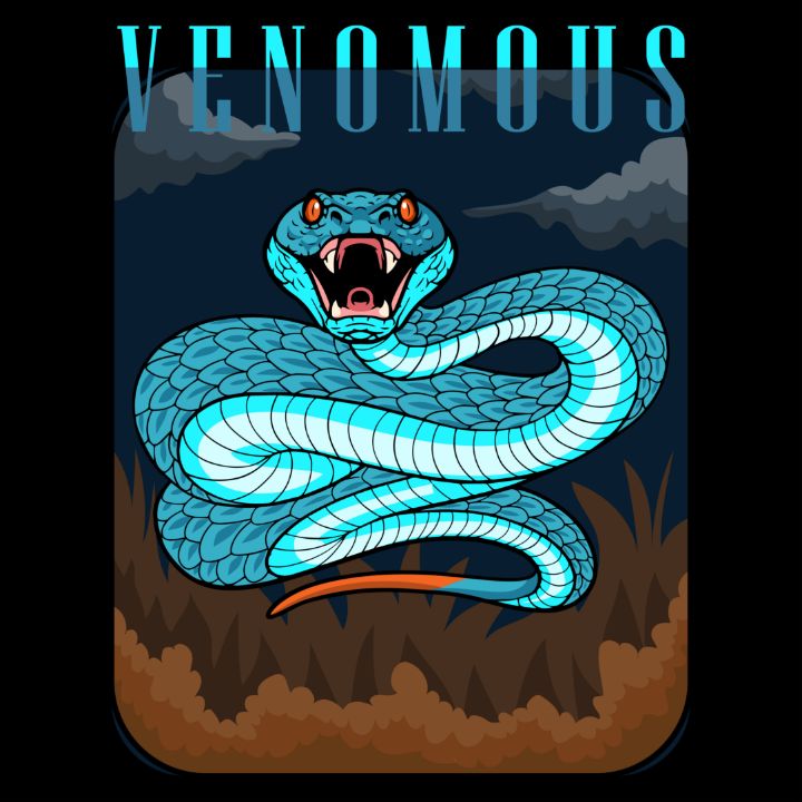 Venomous snake artwork design - REYYARTS - Digital Art & AI, Animals ...