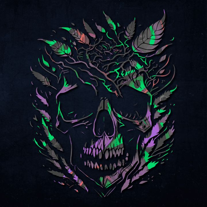 Mushrooms Weed Skull Episode 16 - Orignal Wild Art - Digital Art & AI ...