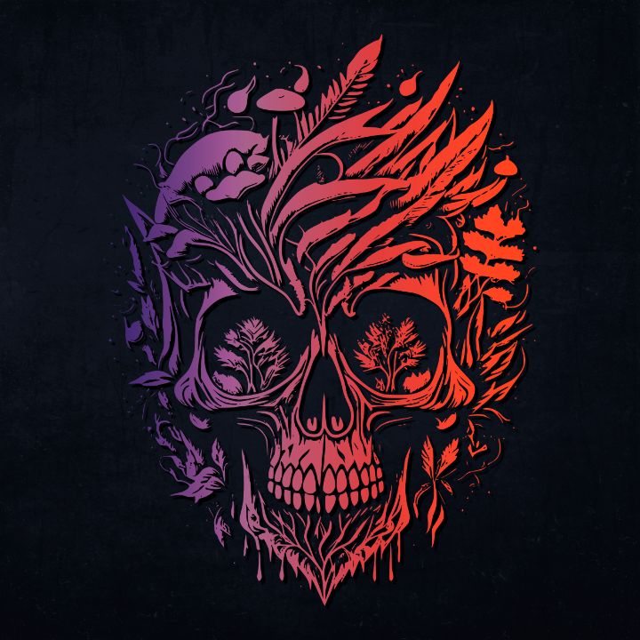 Mushrooms Weed Skull Episode 38 - Orignal Wild Art - Digital Art & AI ...