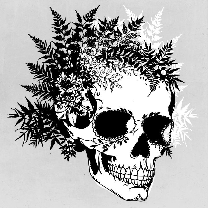 Psychedelic Forest Punk Skull Episod - Orignal Wild Art - Digital Art ...