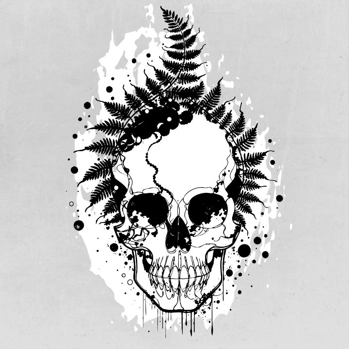 Psychedelic Forest Punk Skull Episod - Orignal Wild Art - Digital Art ...