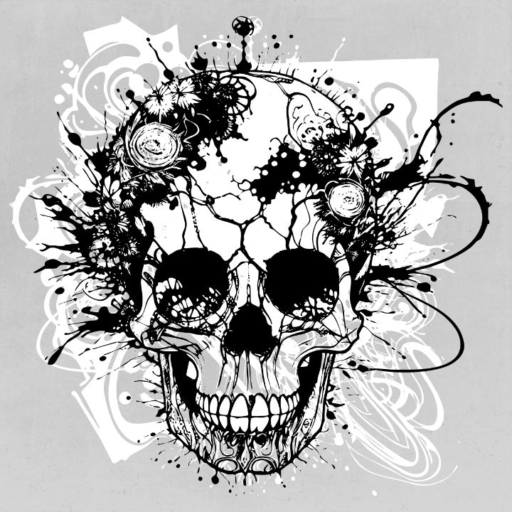Psychedelic Forest Punk Skull Episod - Orignal Wild Art - Digital Art ...