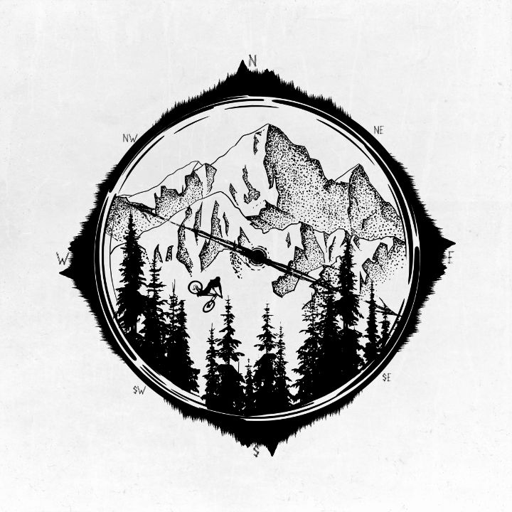 MTB Downhill and Wild RidersEpisode - Orignal Wild Art - Drawings & Illustration, Sports ...