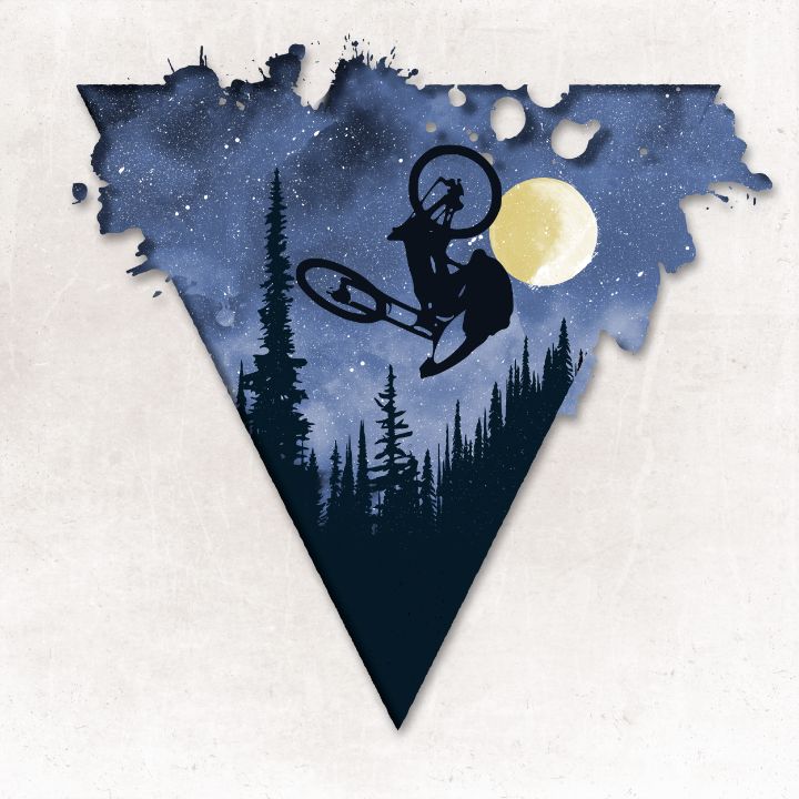 MTB Downhill and Wild RidersEpisode - Orignal Wild Art - Drawings & Illustration, Sports ...