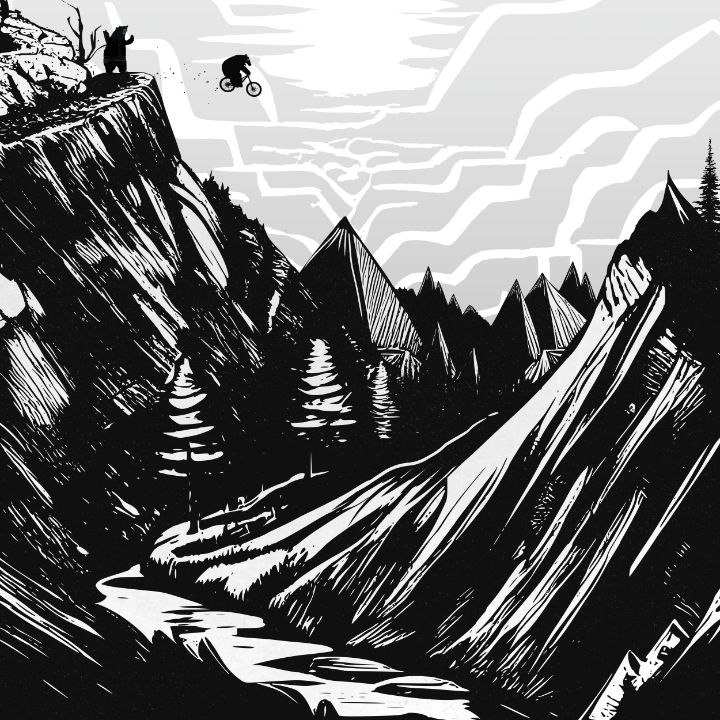 MTB Downhill and Bikes. Episode 14 - Orignal Wild Art - Drawings & Illustration, Sports ...