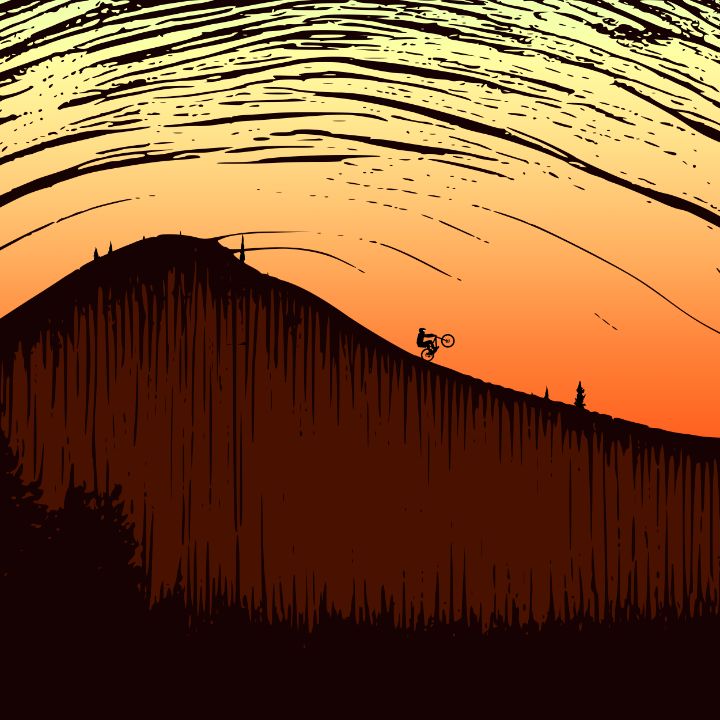 MTB Downhill and Bikes. Episode 17 - Orignal Wild Art - Drawings & Illustration, Sports ...