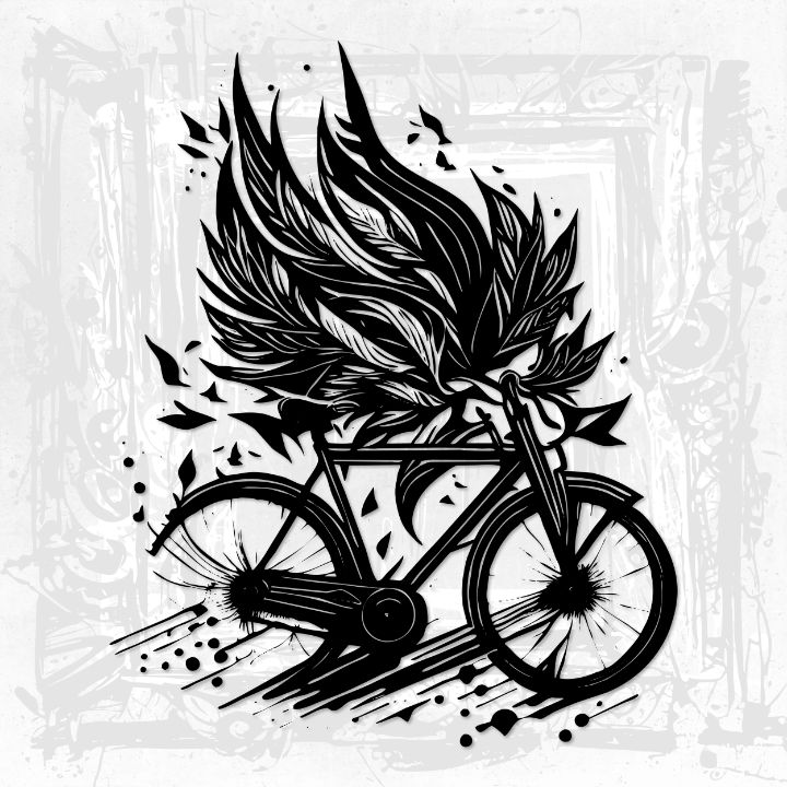 Abstract Bike. Episode 10 - Orignal Wild Art - Drawings & Illustration, Sports & Hobbies ...