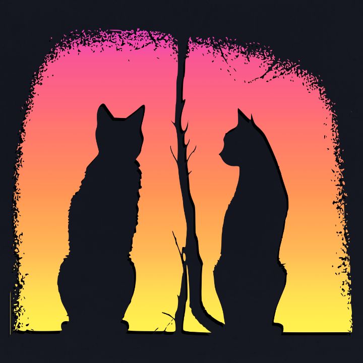 The Cats Shadows. Dance of cat Shado - Orignal Wild Art - Drawings ...