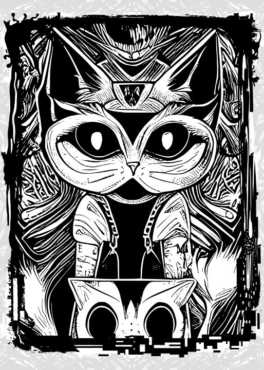 Psychedelic Weird Cats. Episode 5 - Orignal Wild Art - Drawings ...