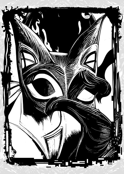 Psychedelic Weird Cats. Episode 11 - Orignal Wild Art - Drawings ...