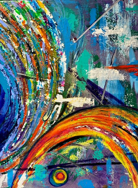 “Jupiter Storm” - Virginia Cassidy - Paintings & Prints, Abstract ...